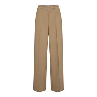 Mos Mosh Klassische High-Rise Tannin Hose - - Trousers - Damen - Braun - XS