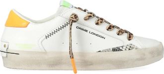 Crime London Femme, Chaussures, Blanc, Taille: 40 EU Distressed Tropic Juice Baskets