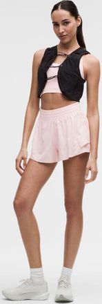 lululemon Short de running Shake It Out taille haute pour Femmes - 6 cm - Rose - Taille XL
