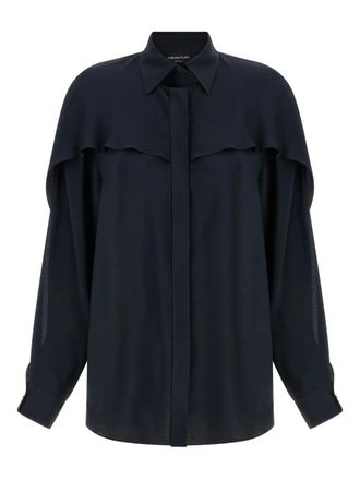 Fabiana Filippi chemise &agrave; col polo - Bleu