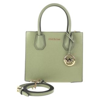 Michael Kors Sac bandouli&egrave;re cabas en cuir Pre-owned 2way - Femme - Pre-owned - Vert - Taille: ONE Size