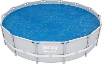Trade Shop Trade Shop Traesio - Trade Shop - Runde Thermoabdeckung f&uuml;r Pool 457/427 cm Fast Set Steel Max Power Steel 58252