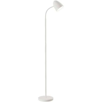 Nowa Stehlampe Wohnzimmerleuchte Standleuchte Spot beweglich Metall wei&szlig; H 145 cm
