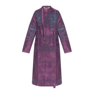 Diesel Klassischer gerader langer Mantel - - Coats - Damen - Lila - S