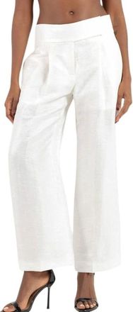 HUGO BOSS Femme, Pantalons, Blanc, Taille: 44 FR Pantalon Tacres
