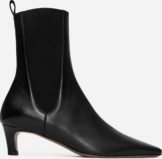 Arket Stiefelette Mit Eckiger Zehenpartie -Schwarz