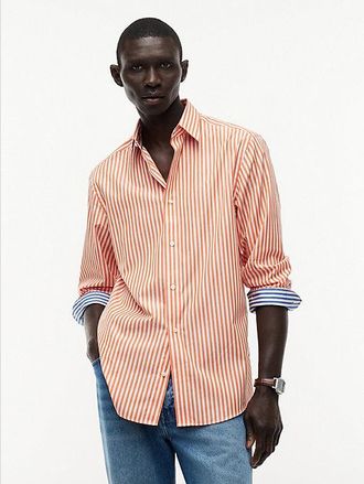 Tommy Hilfiger Chemise New York Label en popeline ray&eacute;e