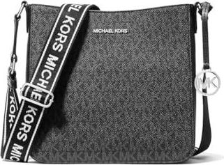 Michael Kors Portemonnaie en bandouli&egrave;re pour femme, Jet Set, voyage, petit, logo signature, sac de coursier (noir)