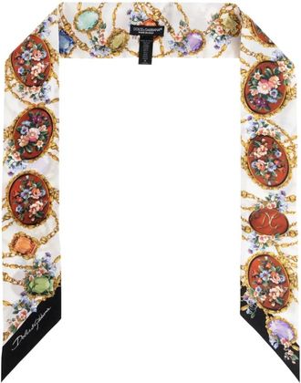 Dolce & Gabbana Femme, Accessoires, Multicolore, Taille: ONE Size Silk Twill Bandeau