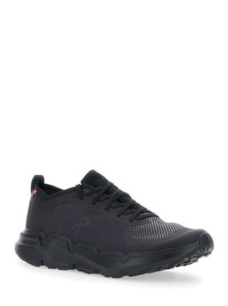 On Mens Sneakers Cloudsoma Black Tech Fabric Trainers
