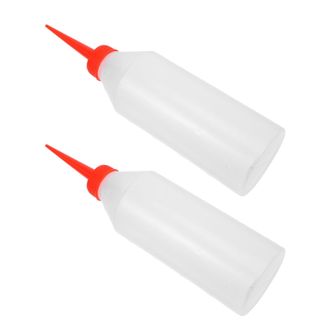 Hemobllo UTHCLO 2 St&uuml;ck Kunststoff &Ouml;lspender mit Pr&auml;ziser Roter Nadelspitze 500 ml Quetschflaschen f&uuml;r N&auml;hmaschinen&ouml;l Vielseitig f&uuml;r Flachbett und Nadeln&auml;hmasc