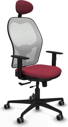 Piqueras y Crespo B&uuml;rostuhl mit R&uuml;ckenlehne und 1D-Armlehnen, h&ouml;henverstellbare Lendenwirbelst&uuml;tze und festes Kopfteil, ausgestattet mit Syncro/Traslack und eingespritz