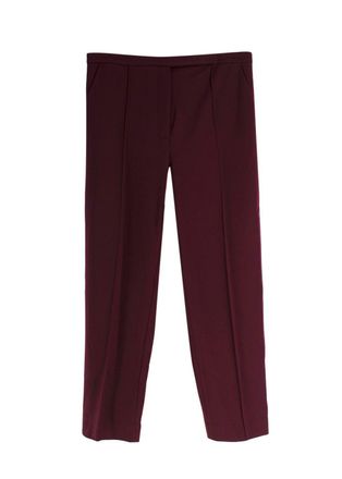 Dorothee Schumacher Burgundy Summer Cruise Trousers Size XL