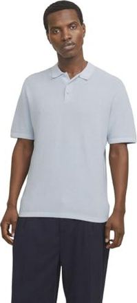Jack & Jones JJEGEORGE Polo SS SN, Chambray Blue/Detail:w. Cloud Dancer, M