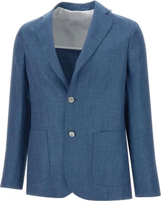 Barba Homme, Vestes, Bleu, Taille: 2XL Blazer Tailleur
