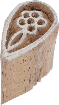 Guru Shop Indischer Textilstempel, Holz Stoffdruckstempel, Blaudruck Stempel, Druck Modell - 3x1,5 cm Blume 4