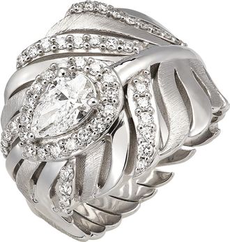 Edenly Panache Ring - Impériale - Weißgold 18 Karat und synthetische Diamanten