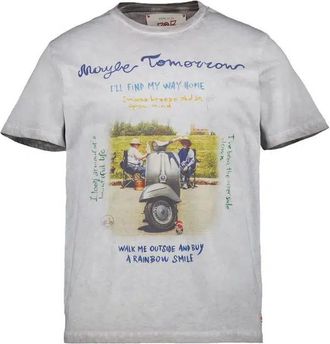 Bob Herren T-Shirt grau Baumwolle