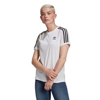 adidas Originals Damen 3 Stripes Tee T Shirt, Wei&szlig;, 38 EU