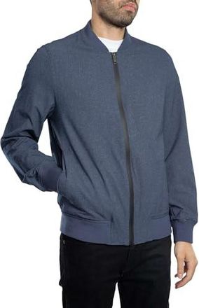 Ted Baker Homme Veste Aviateur Technique Elmhurst, Dark Blue, L