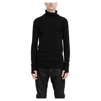 Isaac Sellam Experience Homme, Pulls, Noir, Taille: XL Pretentieux Pull Col Montant en Cachemire