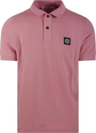 Stone Island Homme, Tops, Rose, Taille: XL Polo M/C Coupe Slim