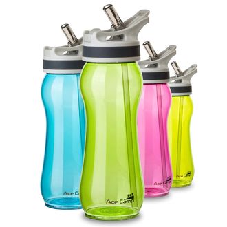 AceCamp TRITAN Trinkflasche | Sportflasche | BPA-frei | für alle Getränke | Springdeckel grün 550 ml