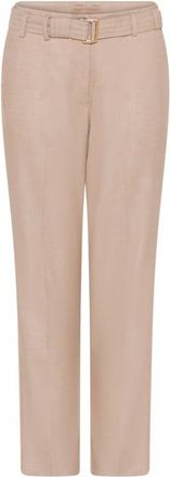 Gustav Femme, Pantalons, Beige, Taille: 48 FR Pantalon Cropped avec Ceinture Large