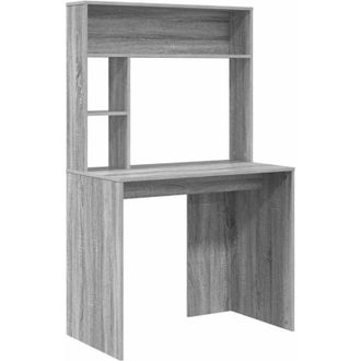 vidaXL Schreibtisch Grau Sonoma 91 x 50 x 149 cm Holzwerkstoff vidaXL