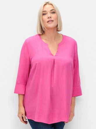 Sheego Klassische Bluse Tunika 3/4-Arm