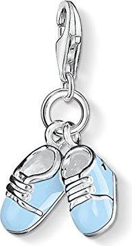 Thomas Sabo Femmes-Pendentif charm Chaussure De Bébé Charm Club Argent Sterling 925 bleu 0822-007-1