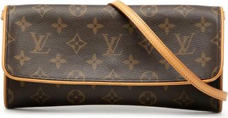 Louis Vuitton Hobo Bags - Monogram Pochette Twin GM - Gr. unisize - in Braun - f&uuml;r Damen