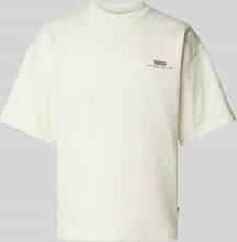 Woodbird T-Shirt mit Label-Stitching Modell Beam Culture