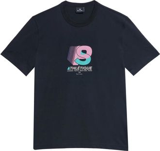 Paul Smith Homme, Tops, Noir, Taille: XL T-Shirt Atletica