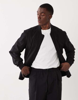Mango Veste zipp&eacute;e &agrave; col montant - Noir
