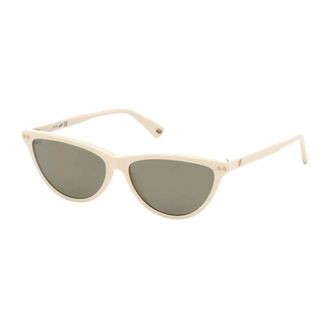 Web Eyewear Femme, Accessoires, Blanc, Taille: ONE Size Lunettes de soleil &agrave; monture carr&eacute;e en ac&eacute;tate