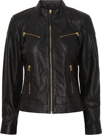 Notyz Notyz, Femme, Vestes, Noir, Taille: 42 FR Veste en cuir