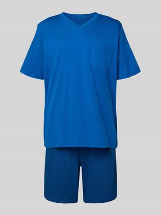 Schiesser Relaxed Fit Pyjama Set im kurz&auml;rmeliges Design Modell Comfort