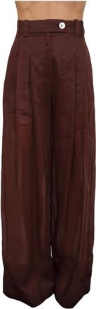 Marella Femme, Pantalons, Brun, Taille: 40 FR Pantalone lungo