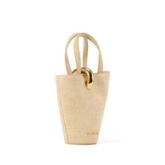 Jacquemus Sac seau Le Petit Bambola en cuir daim croco