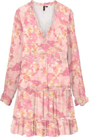 Vero Moda Vmsmilla Ls Frill Short Dress WVN Ga