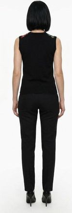 Dolce & Gabbana Womens Multicolor Silk Tank Tops