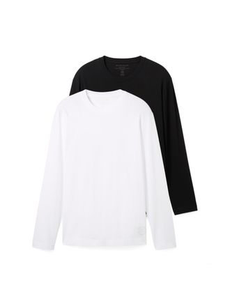 Tom Tailor Herren 1044962 Longsleeve T-Shirt, 29999-Black, S