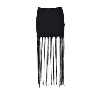 Rotate Eleganter Baumwoll-Modal-Rock - - Skirts - Damen - Schwarzk - S