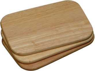 KESPER 15 Stück Kesper Schneidebrettchen, Frühstücksbrett, Brotzeitbrett, Holzbrett, (5 x 3er Pack), aus FSC-Buche, Maße: ca. 230 x 150 x 10 mm
