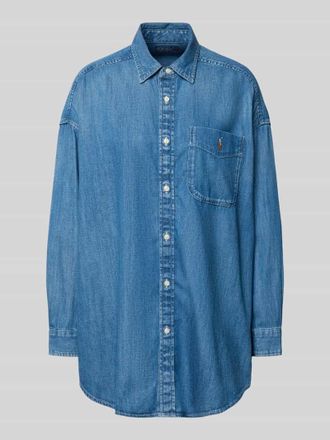 Polo Ralph Lauren Oversized Hemdbluse in Denim-Optik
