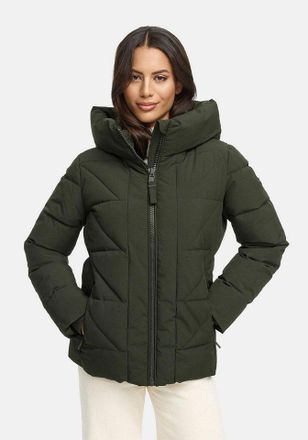 Marikoo Winterjacke Kuschelnasee mit extra hohem Kragen und warmem Fleecefutter