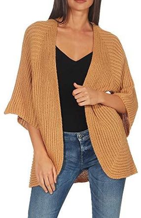 Malito more than fashion Malito Femme Veste Laine-Cardigan Gilet Gaine 0185 (Camel)