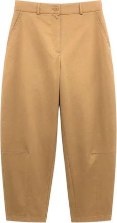 Imperial Femme, Pantalons, Brun, Taille: 36 FR Wide Pantalons