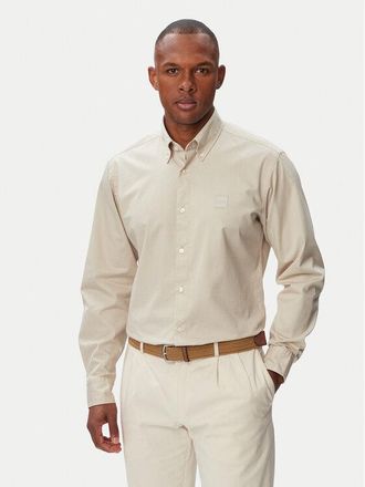 HUGO BOSS Hemd Ricoplus_M 50565626 Hellbeige Regular Fit
